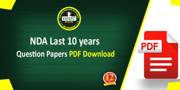 [Latest*] UPSC NDA Question Paper of Last 10 Years | Download Here