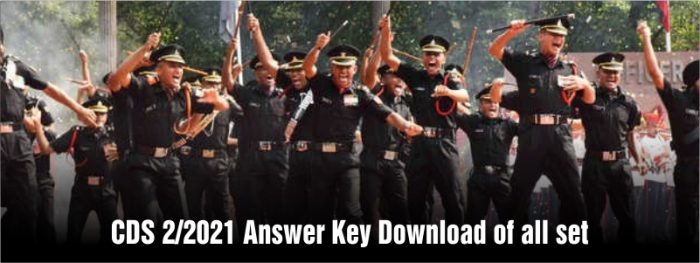 Download CDS 2 2021 Answer Key of All Sets | Major Kalshi Classes