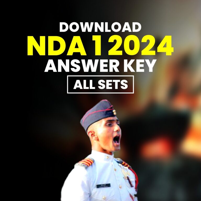 Download NDA 1 Answer Key 2024 [All Sets] Maths & GAT - MKC