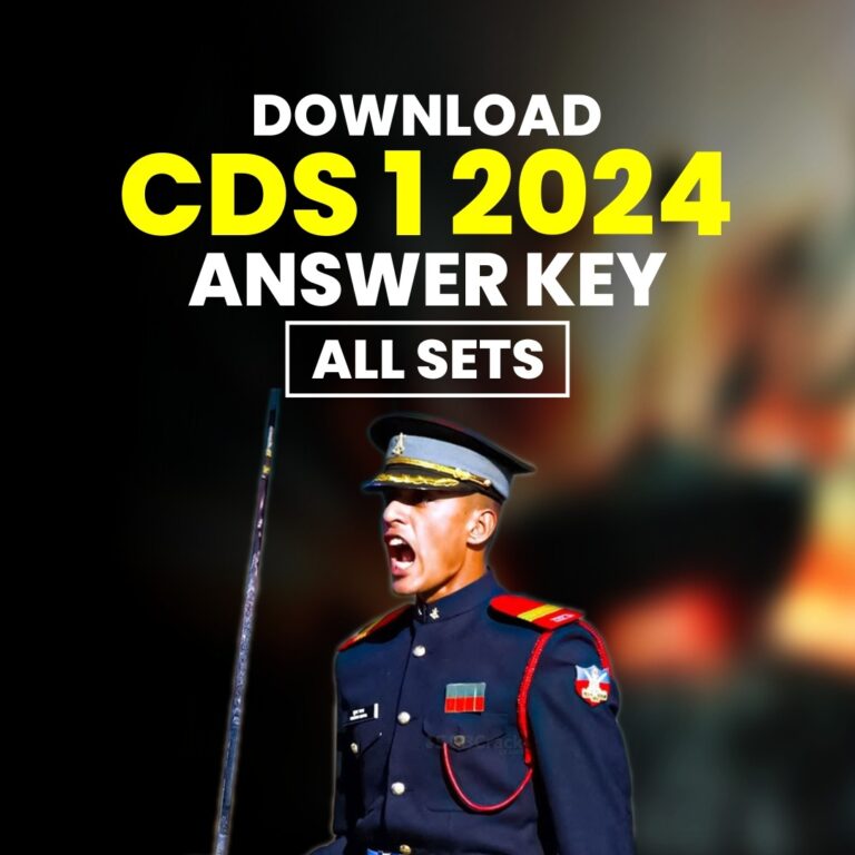 CDS 1 Answer Key 2024: Download Maths, GK & English PDF